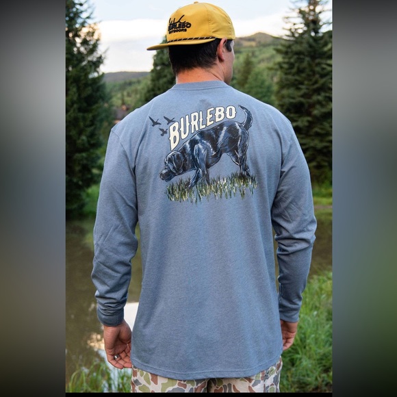 BURLEBO | Shirts | Burlebo Black Lab Dog Long Sleeve Tee | Poshmark